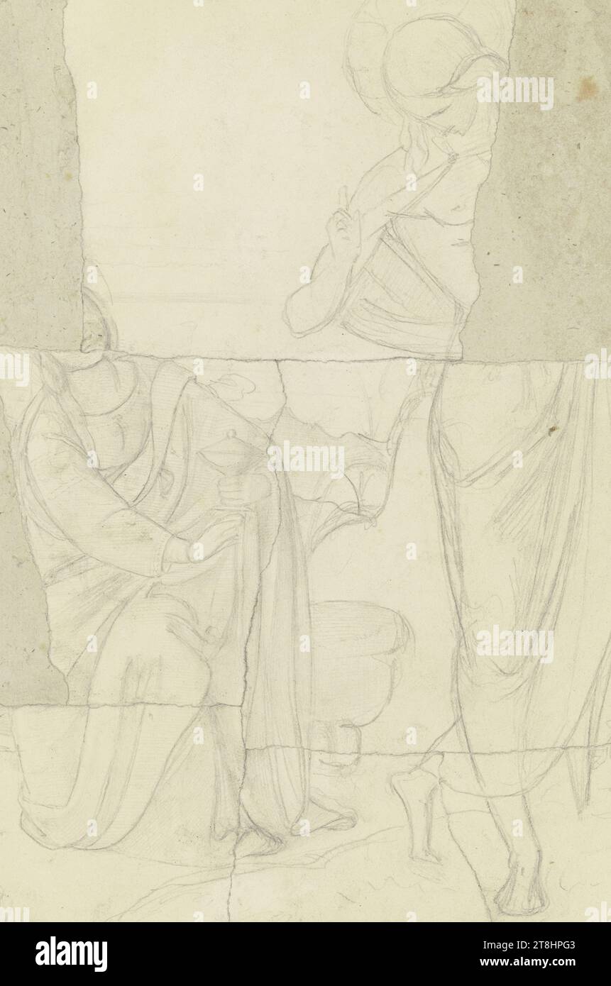 PHILIPP VEIT, Christ and Magdalena, Easter Morning, sheet, 205 x 135 mm ...