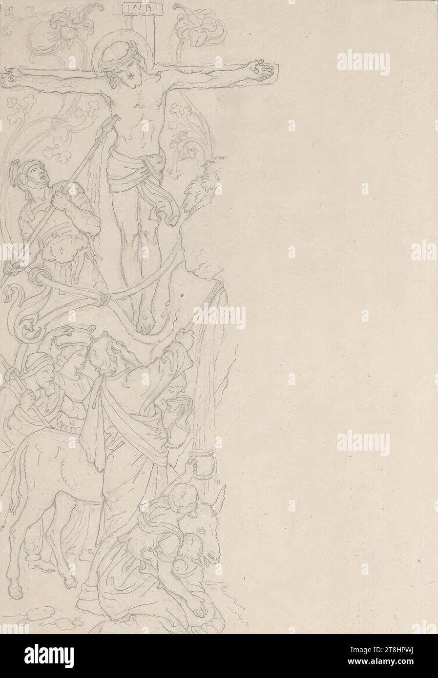 15. Psalm 77: Christ on the cross, below Moses touching the rock, 30 ...