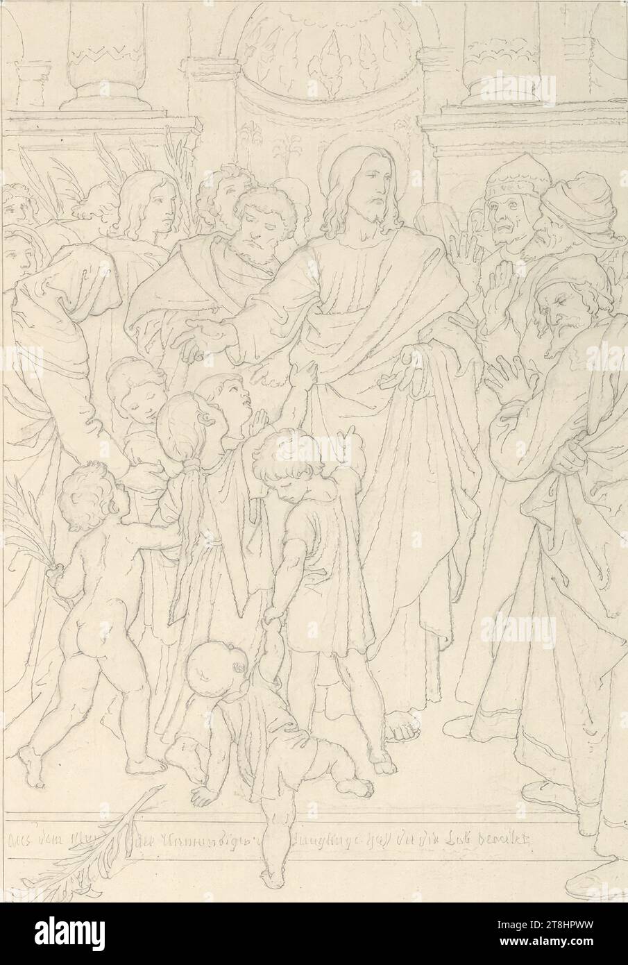 4. Psalm 8: Christ and the children who surround him in the synagogue ...