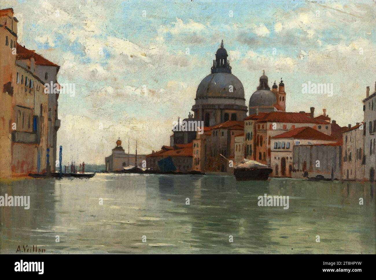 Auguste Louis Veillon - Santa Maria della Salute à Venise Stock Photo ...