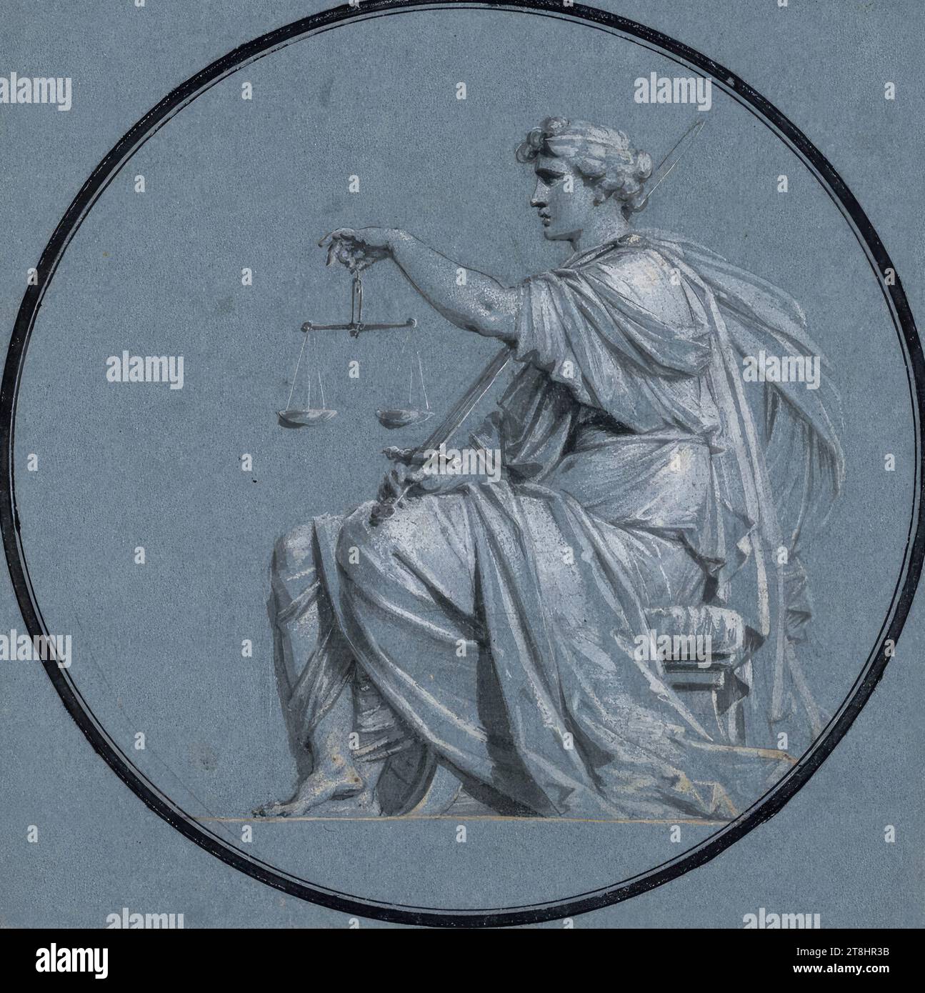 Justitia, Heinrich Friedrich Füger, Heilbronn 1751 - 1818 Vienna, 1814 ...