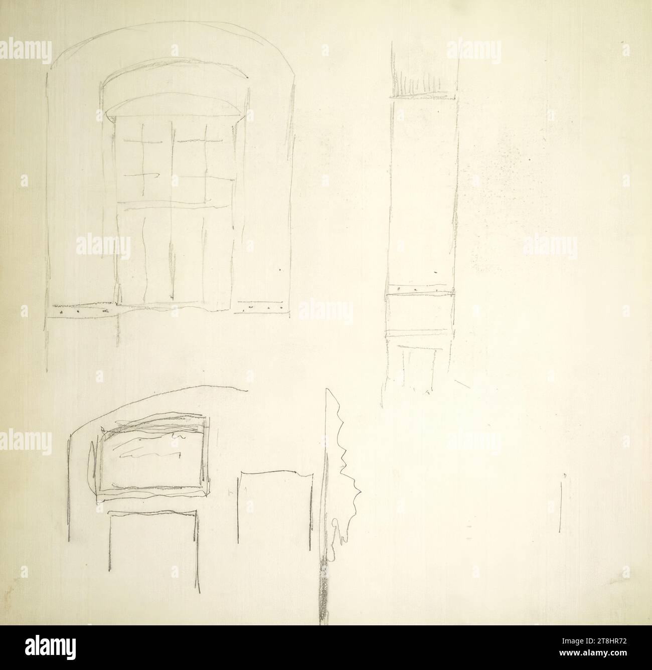 Sketch of a window, Hörmann Theodor von's sketchbook; 27 paginated ...