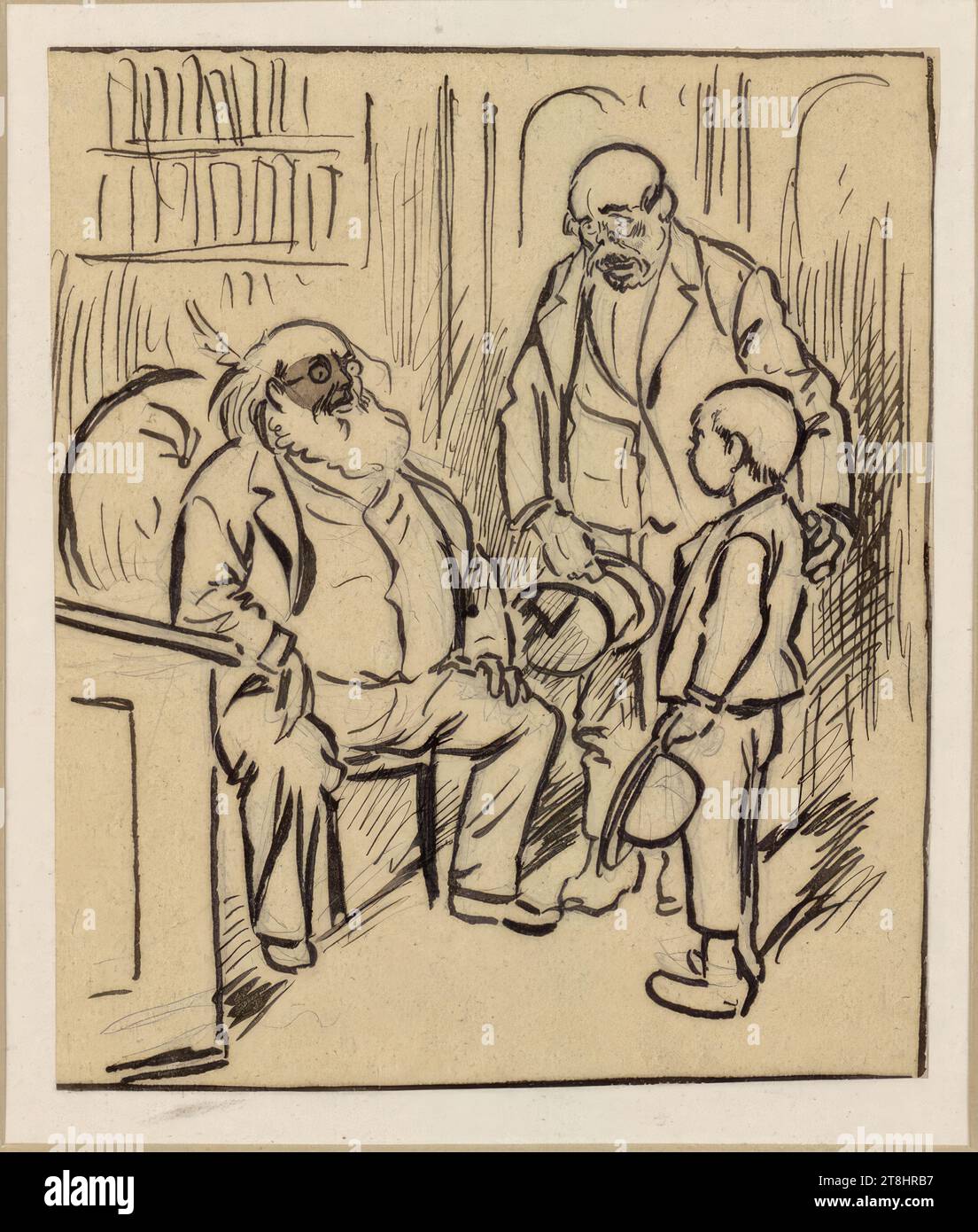 Introduction of a student to the professor, Hans Klemmmann, Mainz 1852 ...