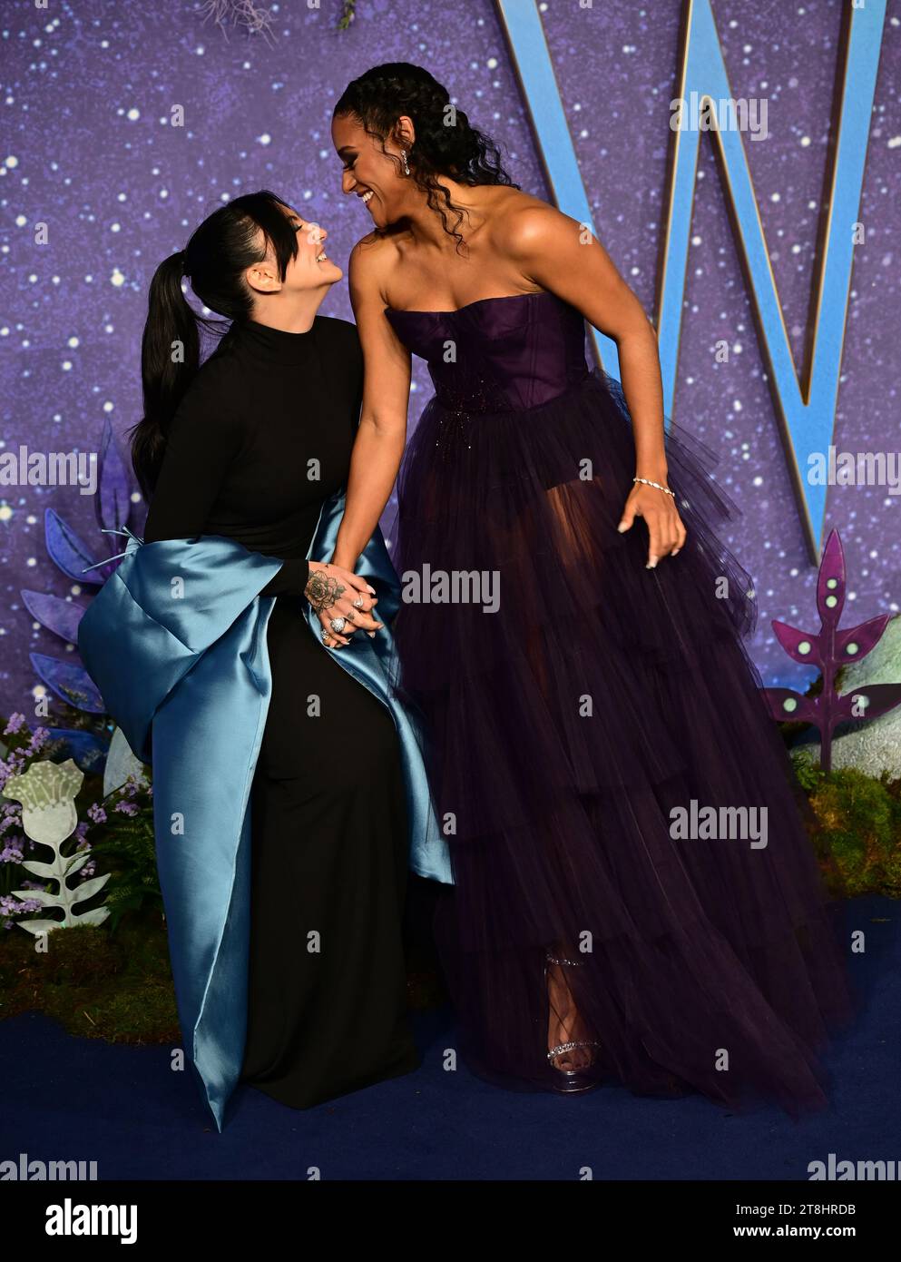 London, UK. 20th Nov, 2023. Julia Michaels and Ariana DeBose attends ...