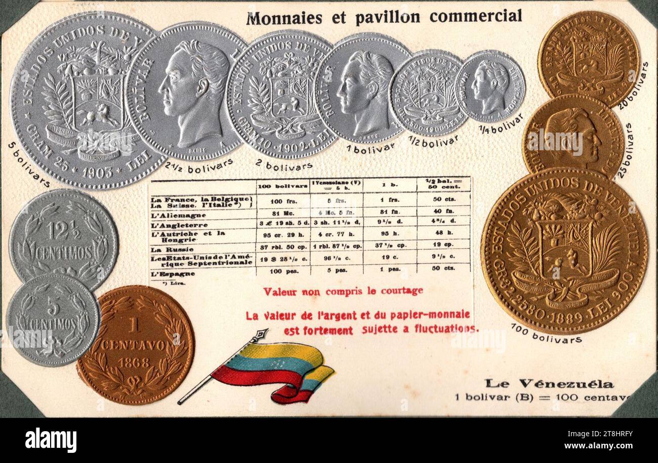 Coin postcard Venezuela 02 Stock Photo - Alamy