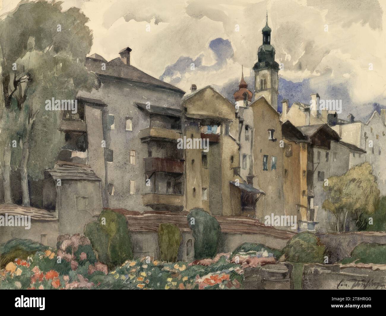 On the old city wall, Erwin Puchinger, Vienna 1875 - 1944 Vienna ...