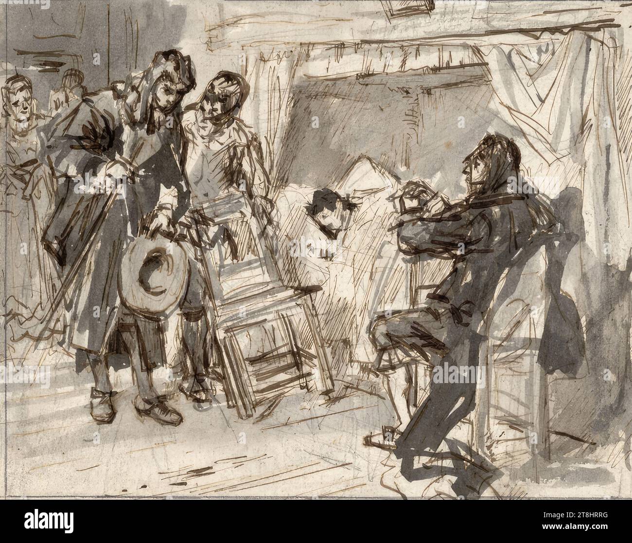 Illustration for Gil Blas, August Xaver Karl von Pettenkofen, Vienna ...