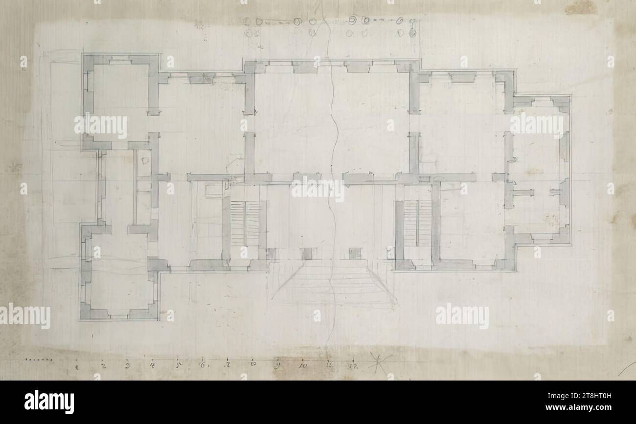 Codex Montenuovo; Floor plan, Fischer sketchbook by Erlach Johann ...