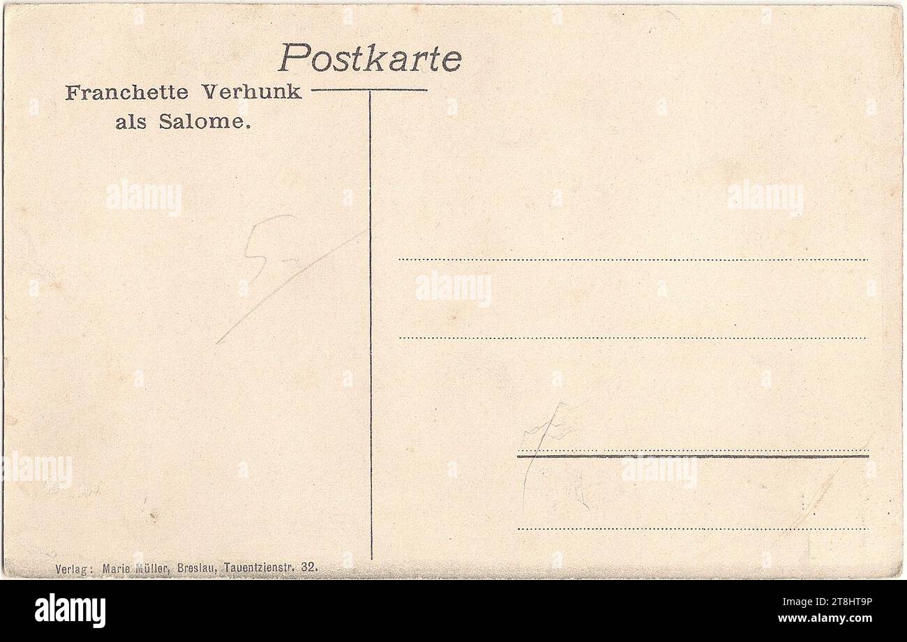 Franchette Verhunk (back Stock Photo - Alamy