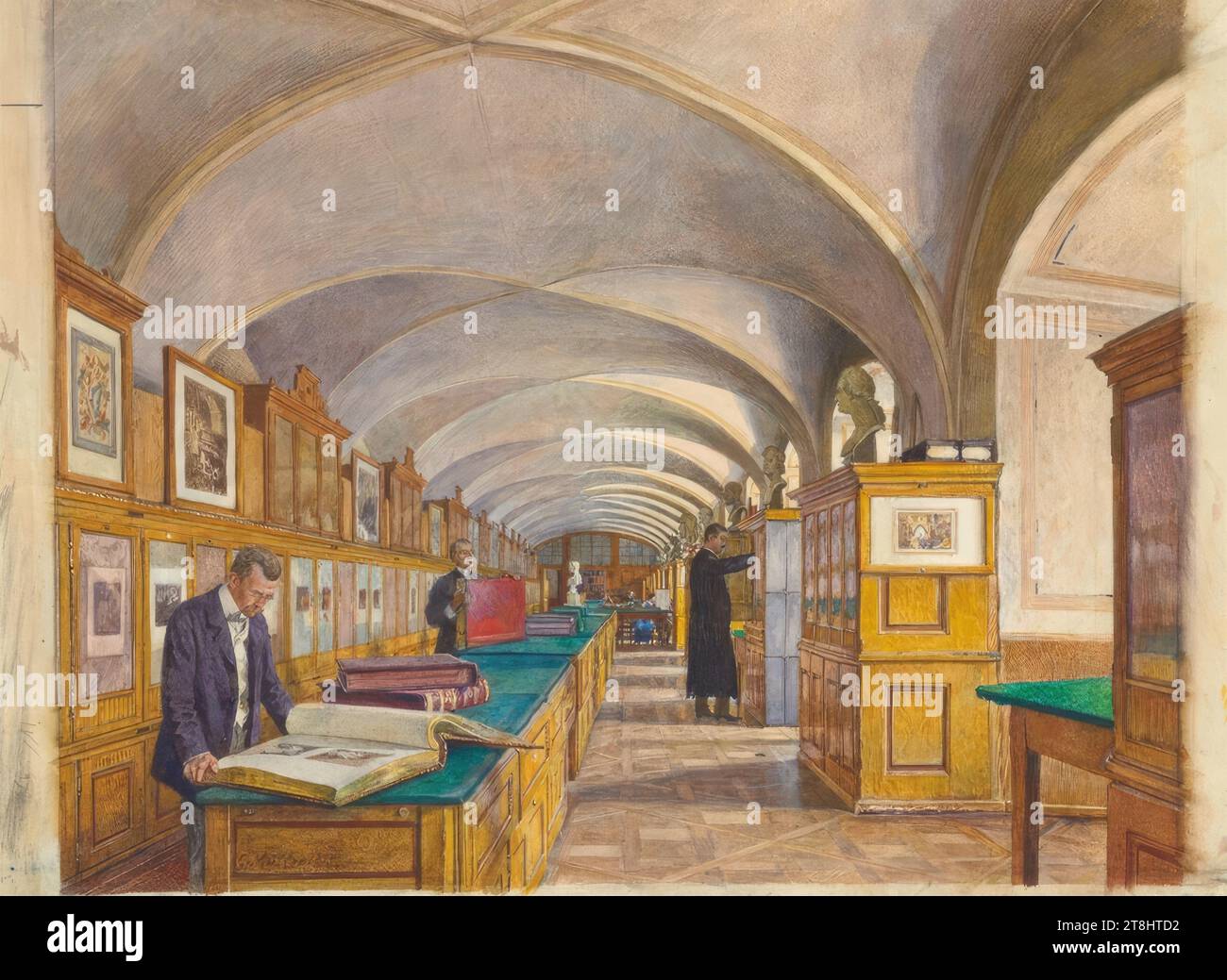 The old Albertina, Carl Müller, Vienna 1862 - 1938 Vienna, 1915 ...