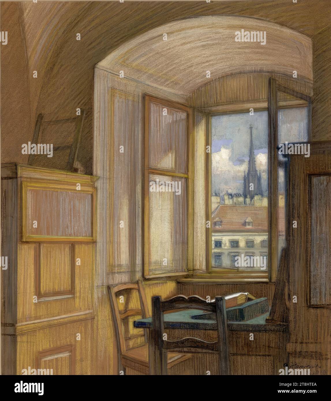 Window of the old Albertina, Alois Hänisch, Vienna 1866 - 1937 Vienna ...