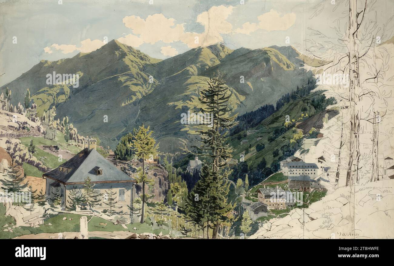 View of Gastein with the Gamskarkogel, Rudolf von Alt, Vienna 1812 ...