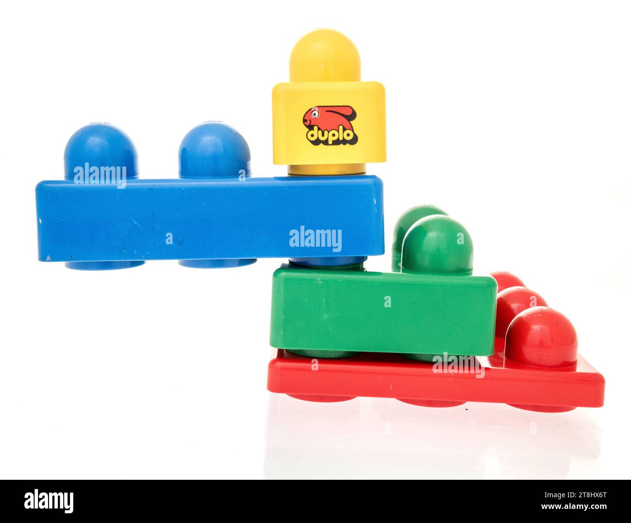 Winneconne, WI - 23 September 2023: A package of duplo building block ...