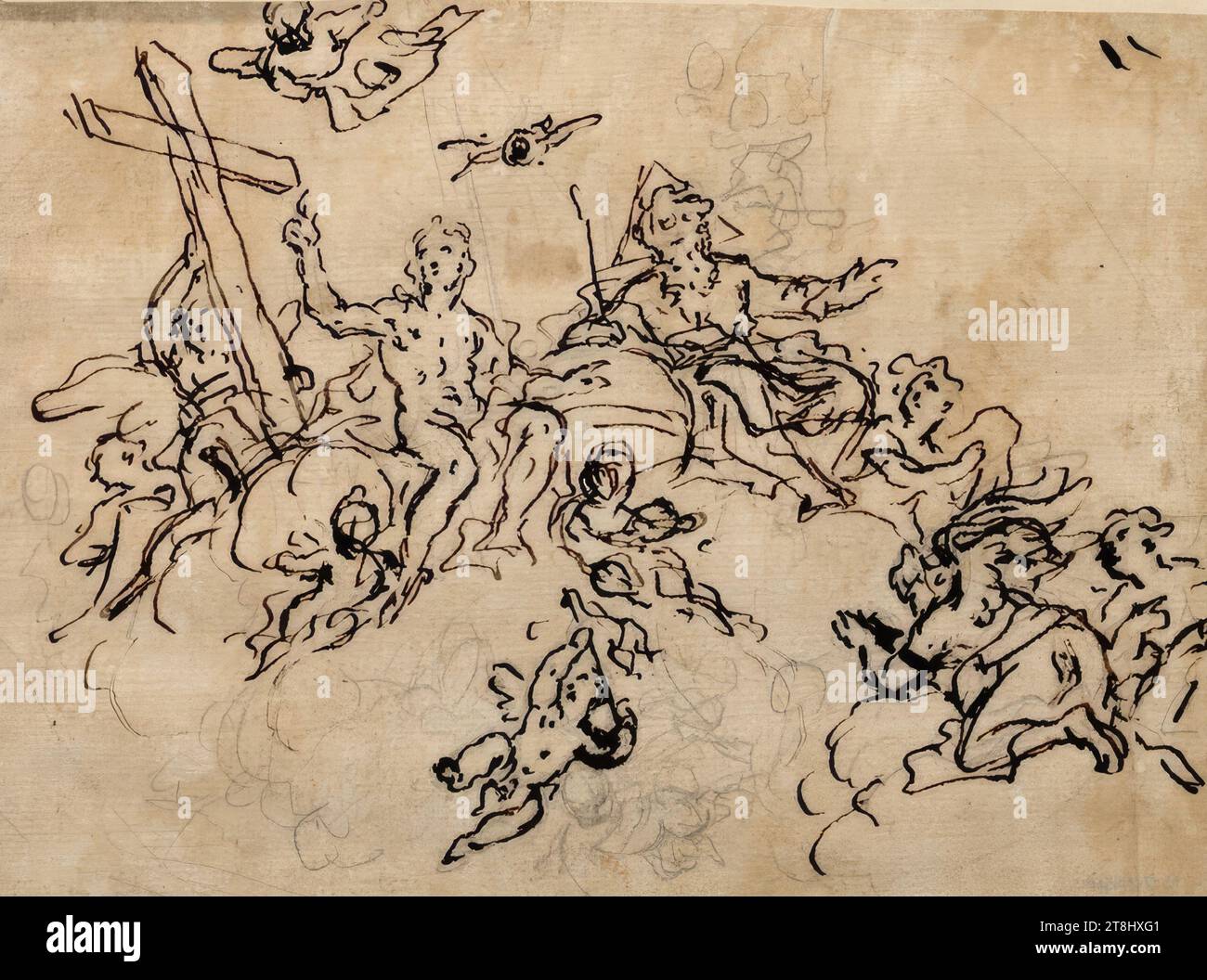 The Triumphant Trinity, Daniel Gran, Vienna around 1694 - 1757 St ...