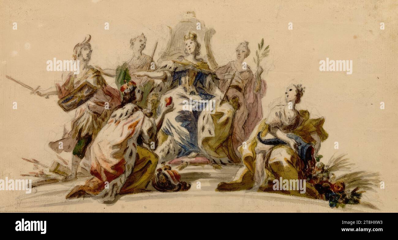 Allegorical ceiling painting for the Imperial Hall in St. Florian ...