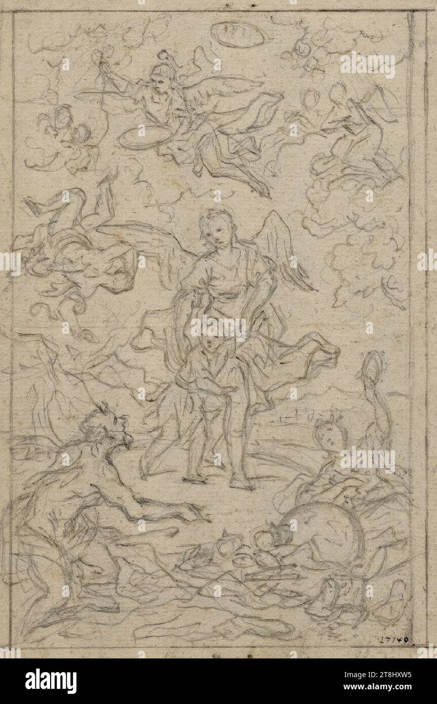 Guardian angel with child, Bartolomeo Altomonte, Warsaw 1694 - 1783 St ...