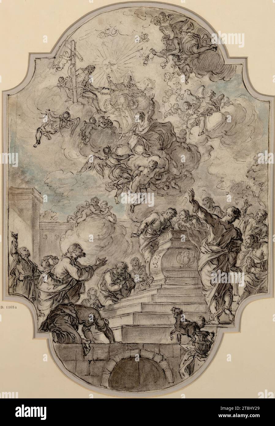 Assumption of Mary, design for a ceiling picture, second quarter of the ...