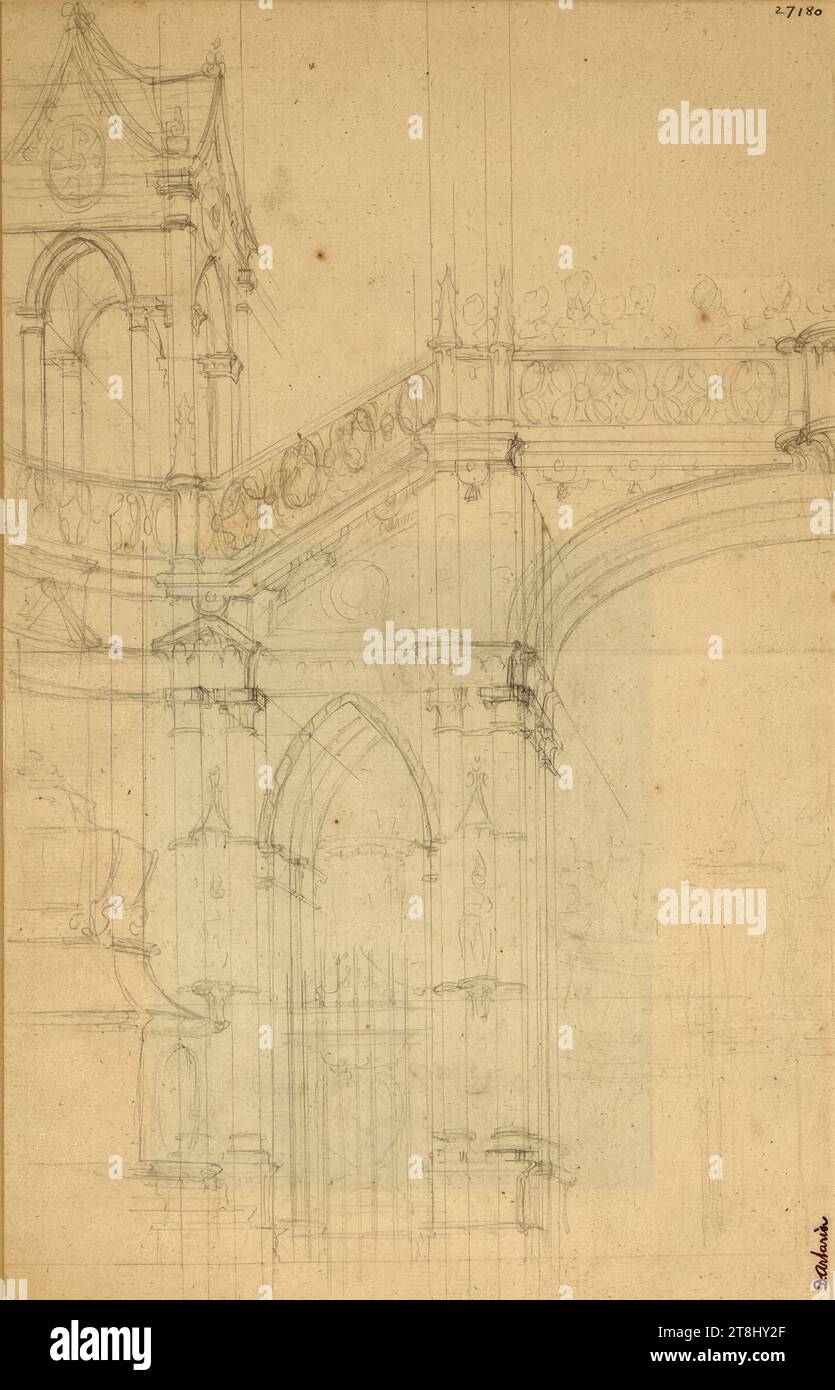 Gothic architecture drawing hi-res stock photography and images - Alamy