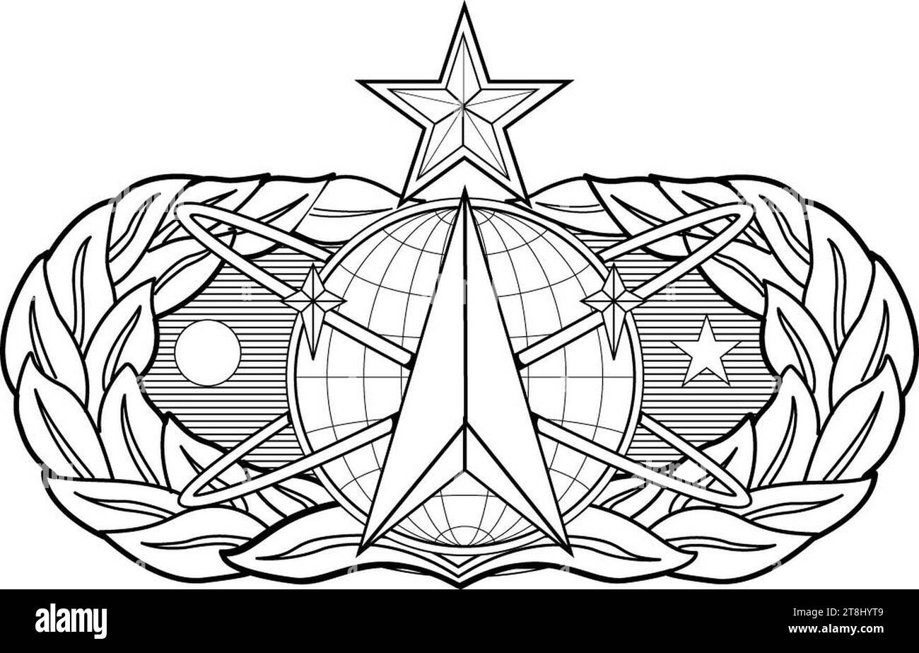 USAF - Occupational Badge - Senior Space and Missile Stock Photo - Alamy