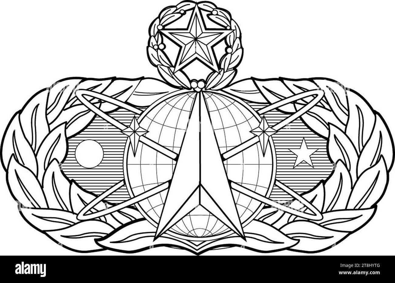USAF - Occupational Badge - Master Space and Missile Stock Photo - Alamy