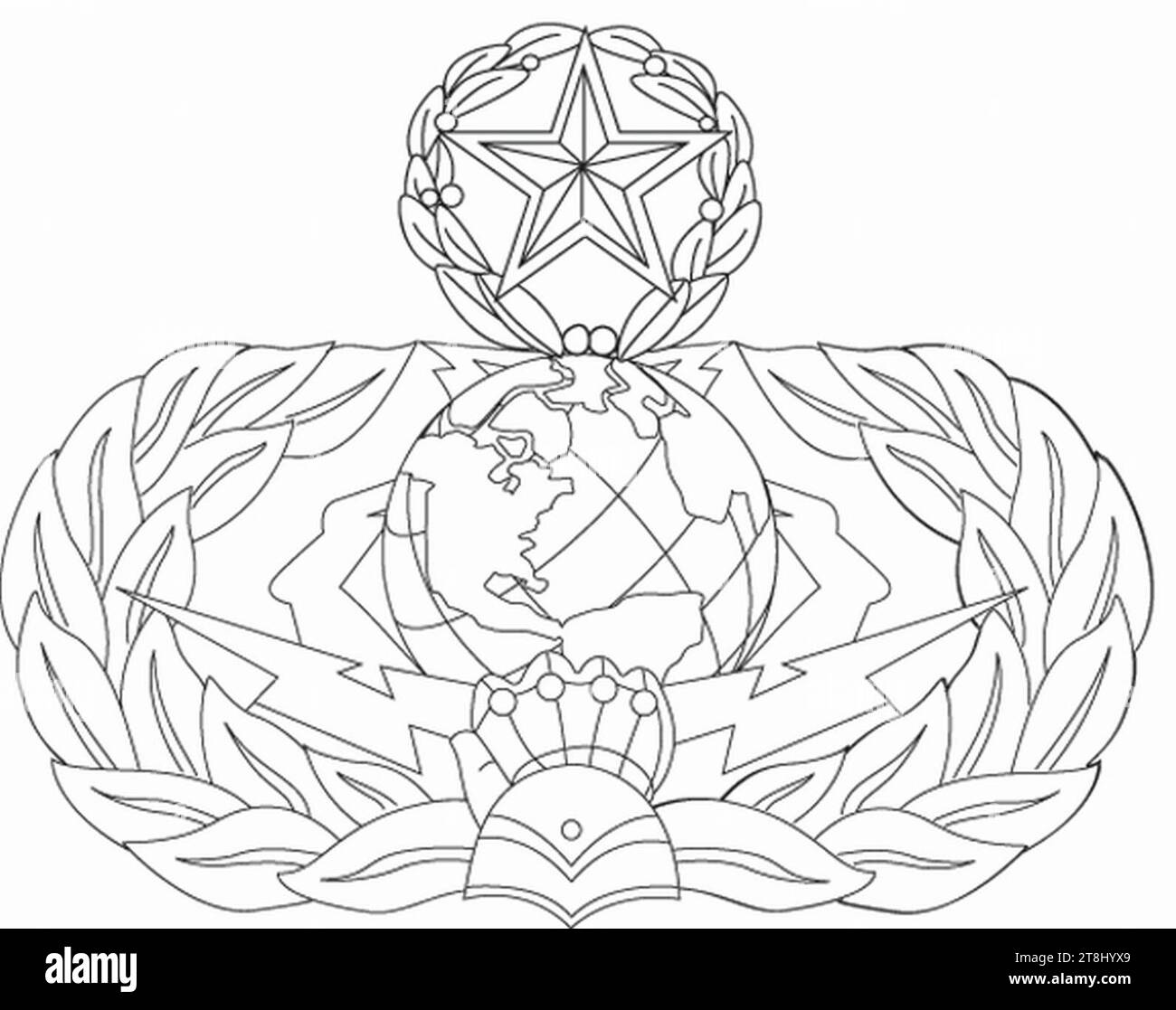 USAF - Occupational Badge - Master Cyber Space Support Stock Photo - Alamy