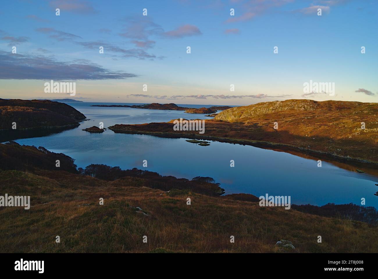 Loch an Obain, near Scourie, Sutherland, North West Scotland, UK Stock ...