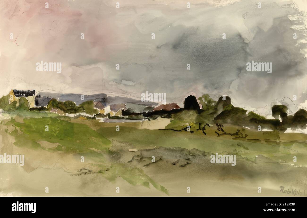 Landscape, Robert Kohl, Vienna 1891 - 1944, deportation to the ...