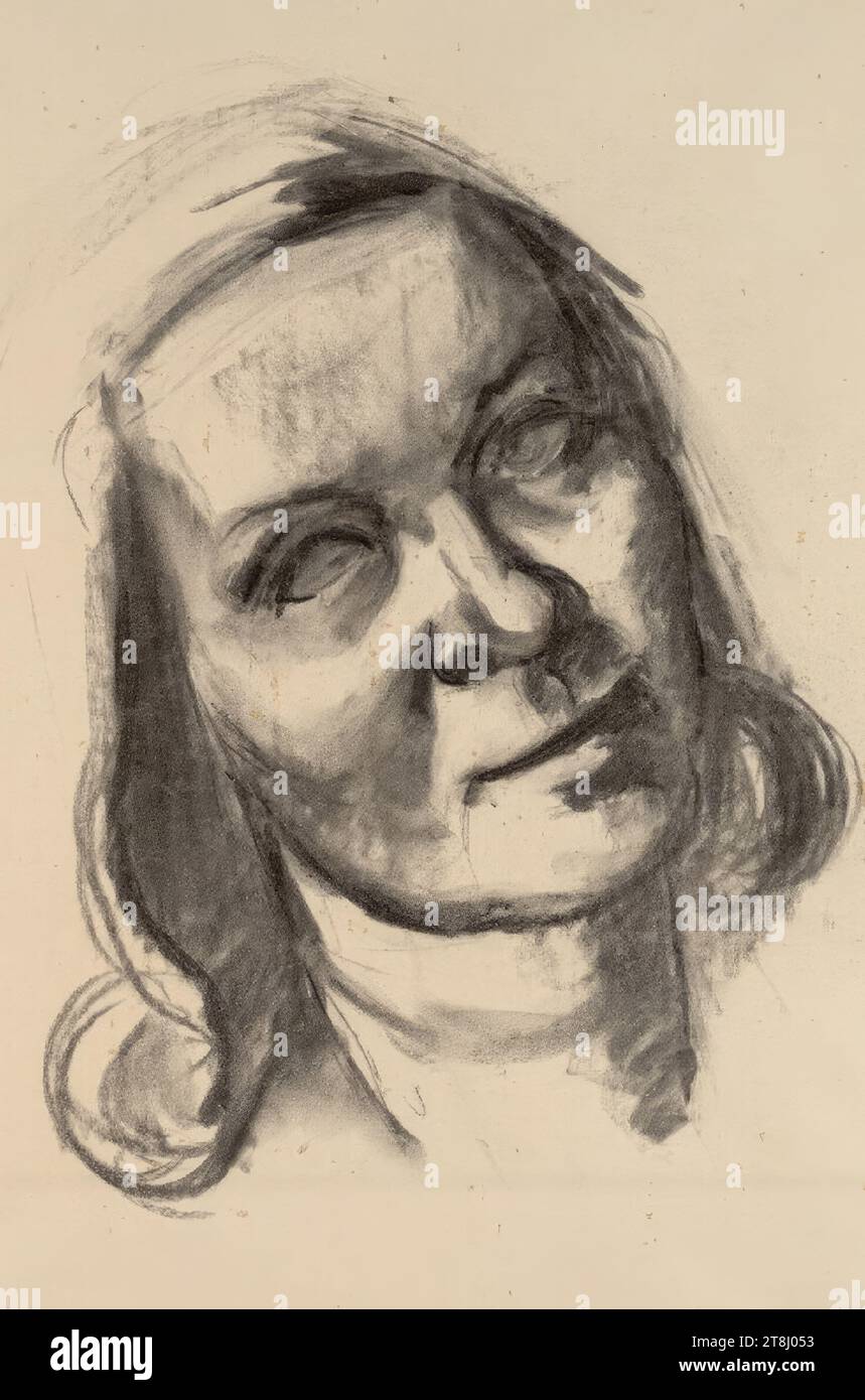 Head study, Ernst Maria Fischer, Germany, 1907 - 1939, drawing ...