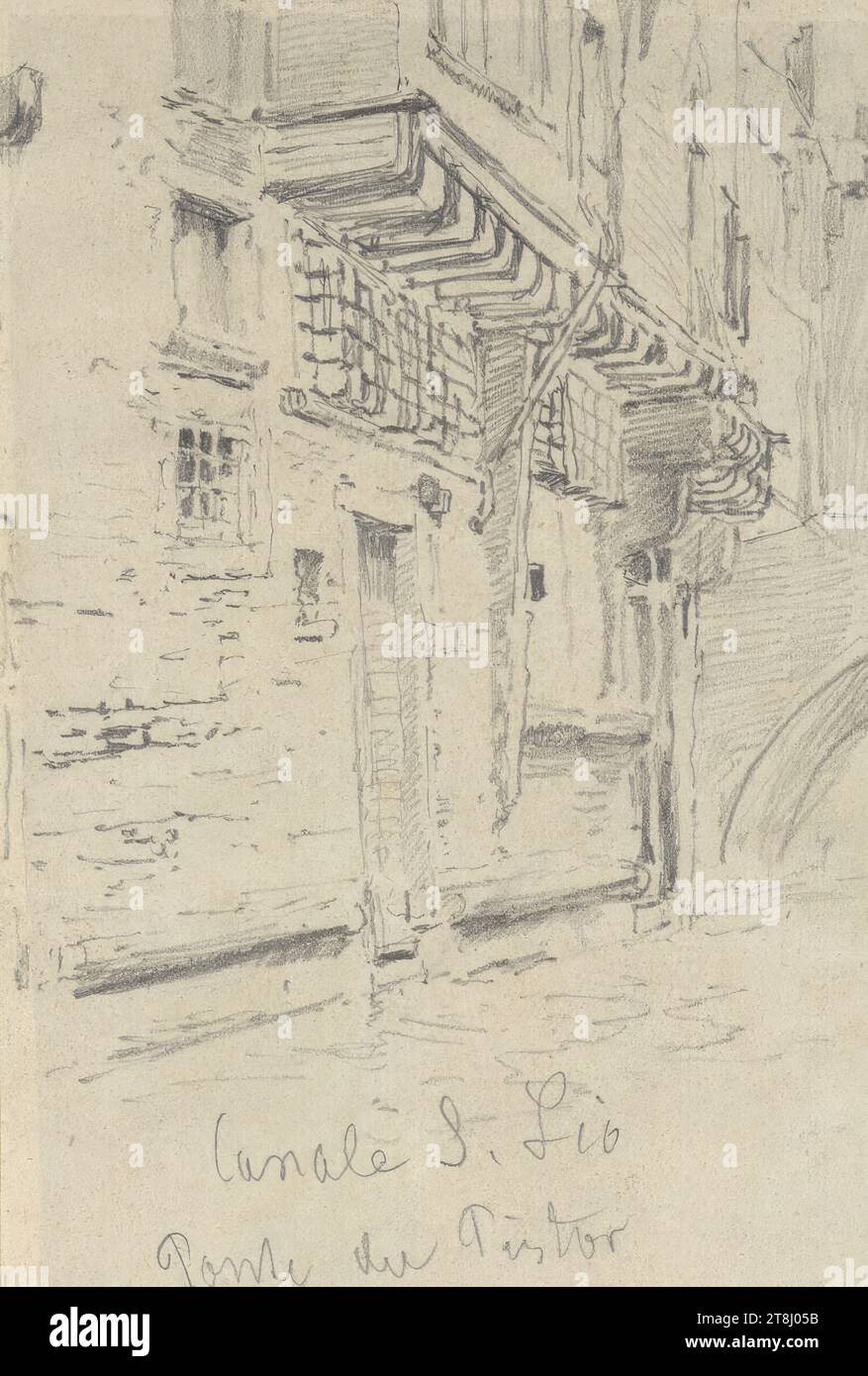 Ponte del Pistor in Venice, August Xaver Karl von Pettenkofen, Vienna ...