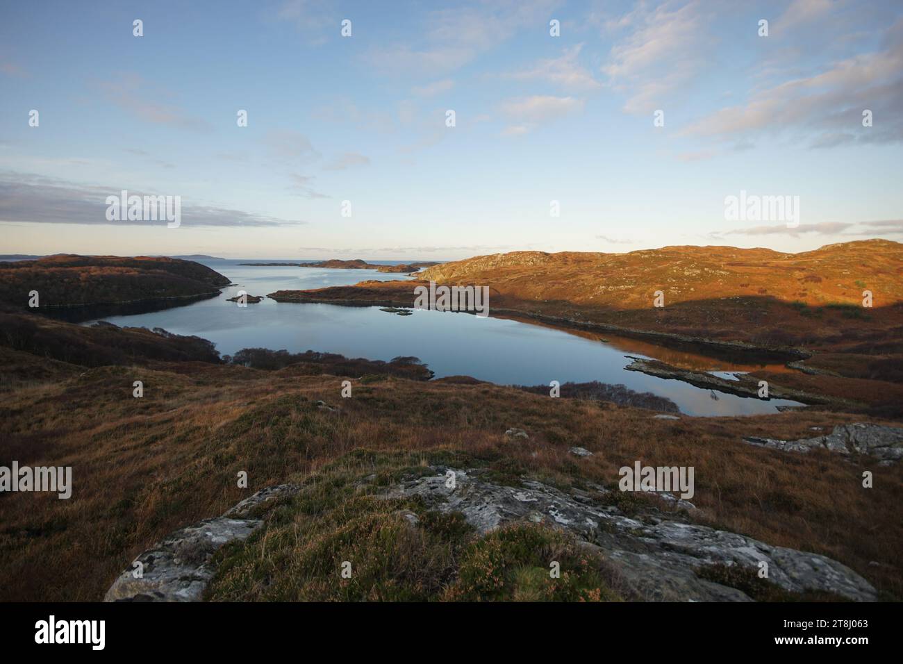 Loch an Obain, near Scourie, Sutherland, North West Scotland, UK Stock ...