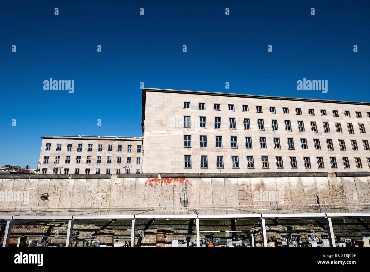 The Berlin Wall and Topography of Terror museum in central Berlin ...