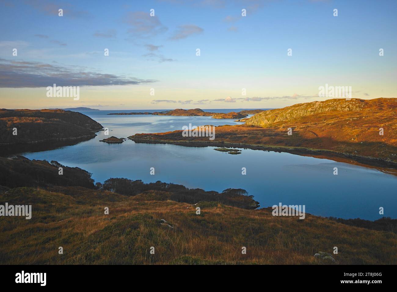 Loch an Obain, near Scourie, Sutherland, North West Scotland, UK Stock ...
