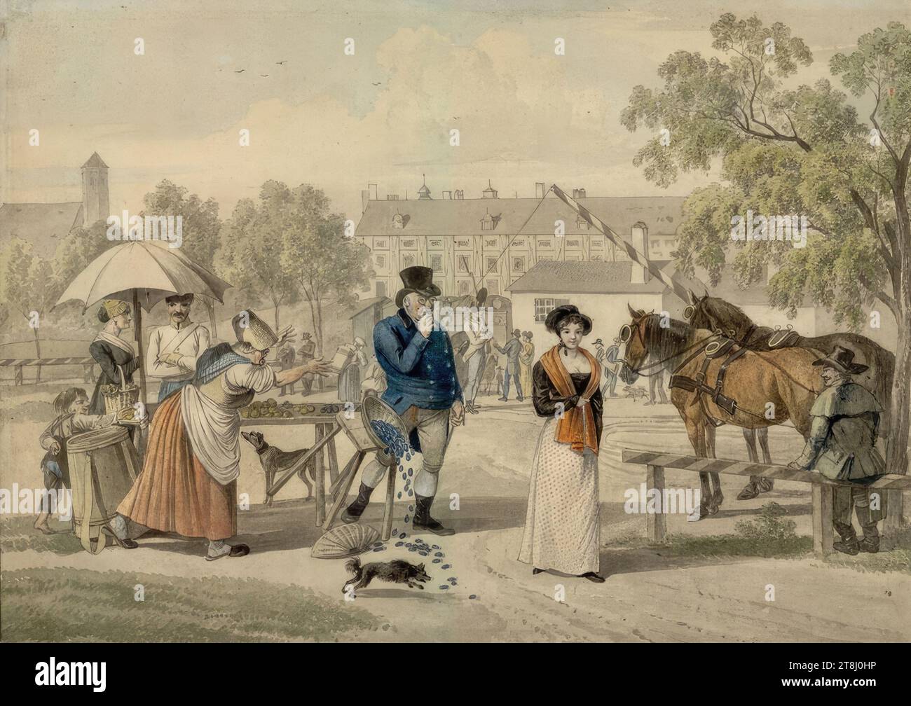 The Burgthor, Johann Adam Klein, Nuremberg 1792 - 1875 Munich, 1812 ...