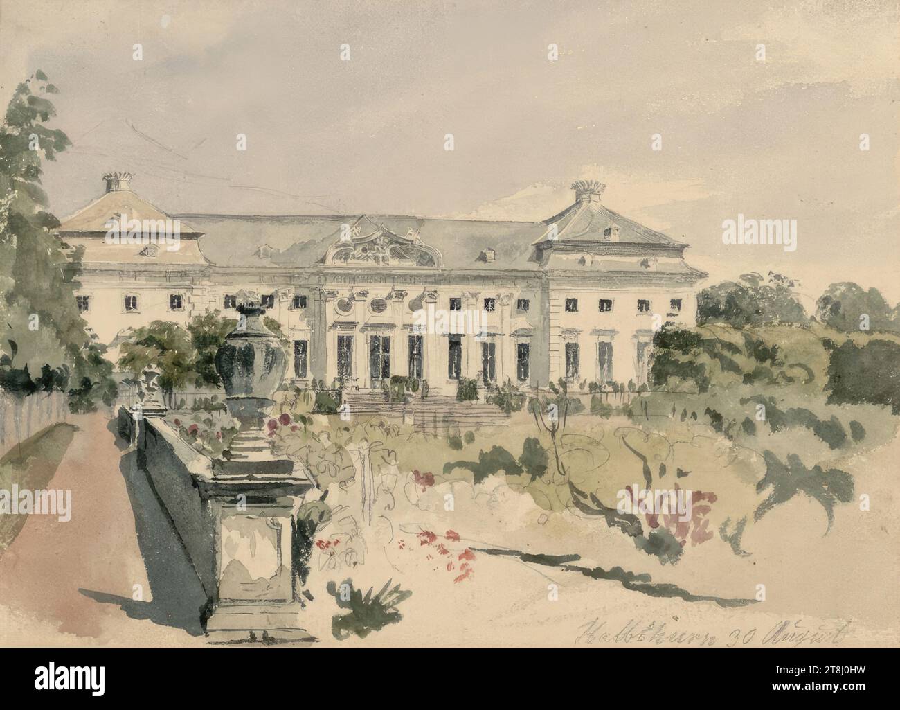 Halbthurn Castle, Jakob Alt, Frankfurt am Main 1789 - 1872 Vienna ...