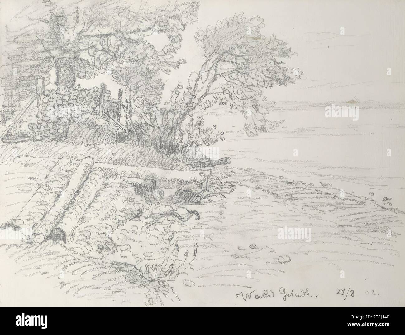 Gstadt, August 24, 1902, sketchbook Ribarz Rudolf; 30 paginated pages ...