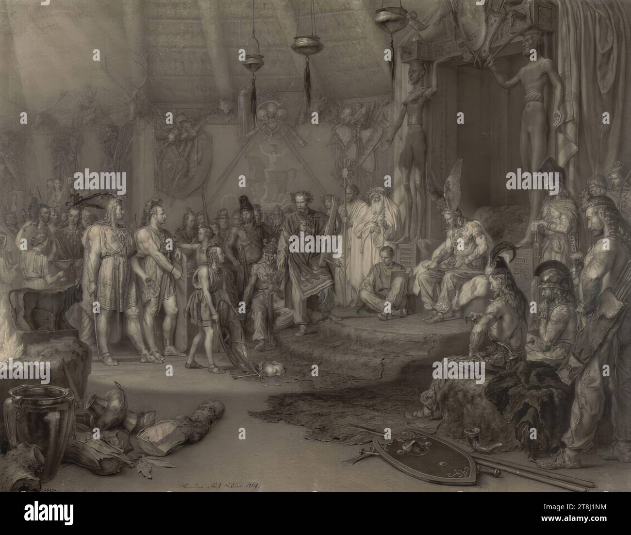 Hermann's envoys to Marbod, Leander Russ, Vienna 1809 - 1864 ...