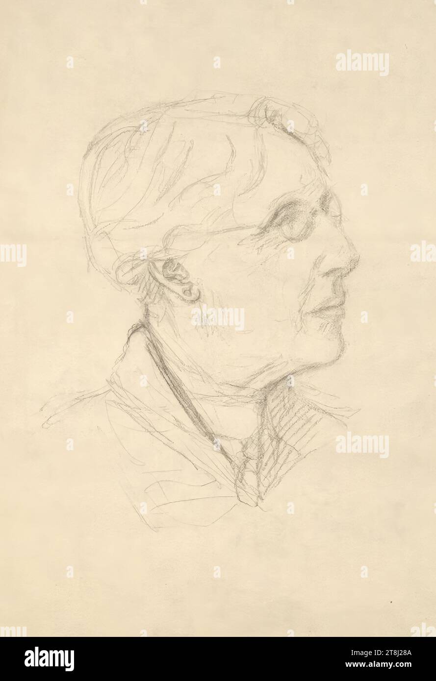 Male head with glasses, Carl Anton Reichel, Wels 1874 - 1944 Vienna ...