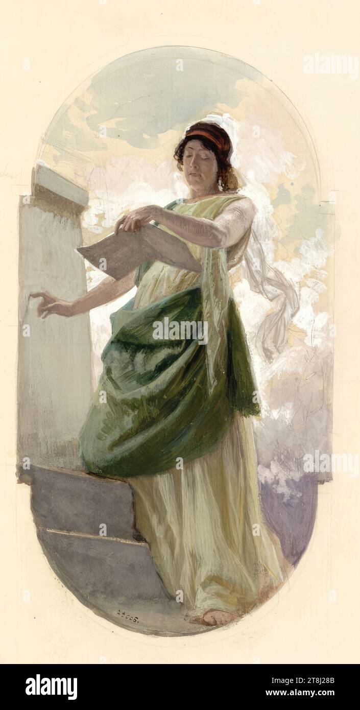 The epigraph, design for a ceiling picture in Hall Stock Photo - Alamy