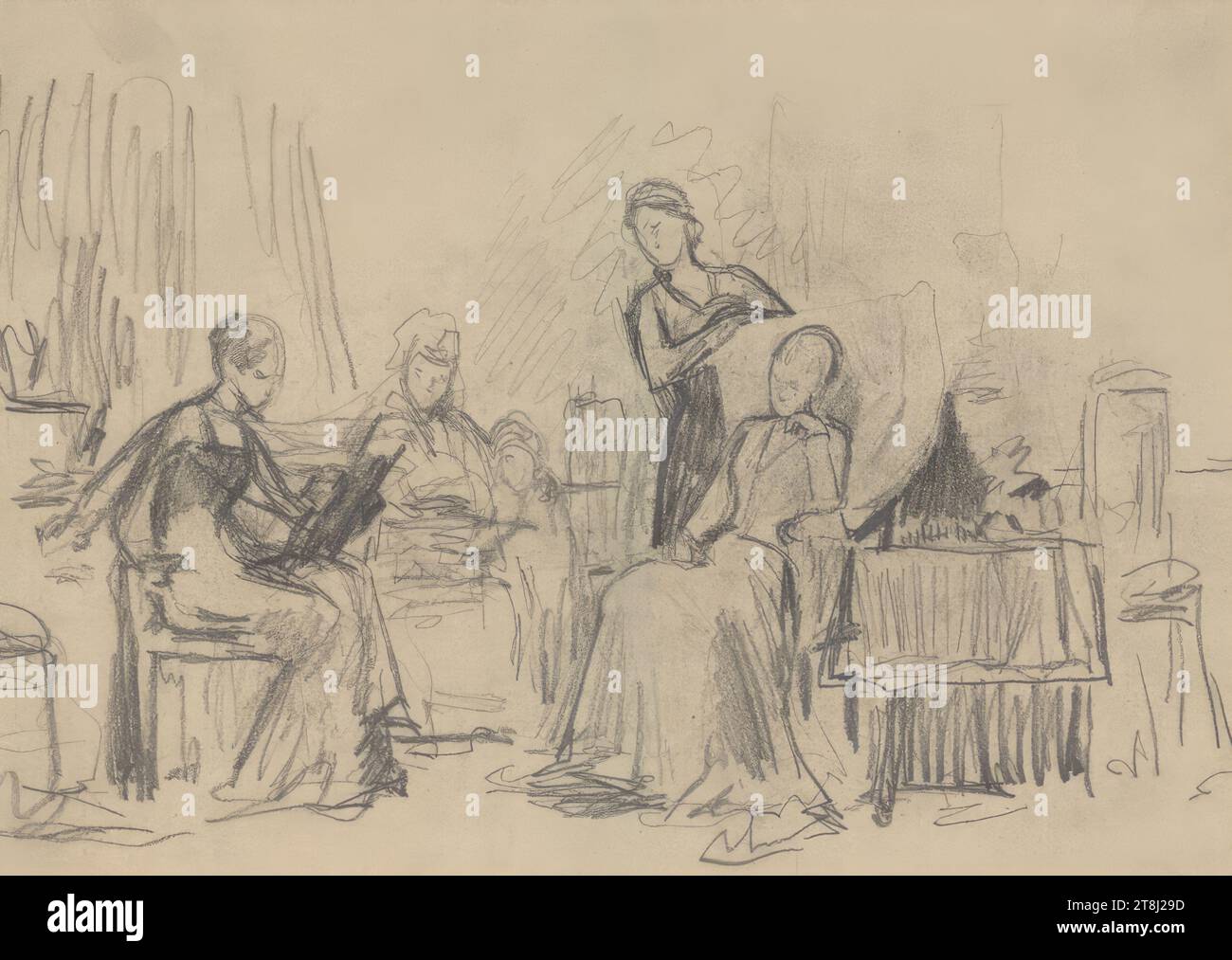 Design for the condolence visit, Franz Rumpler, Tachau 1848 - 1922 ...