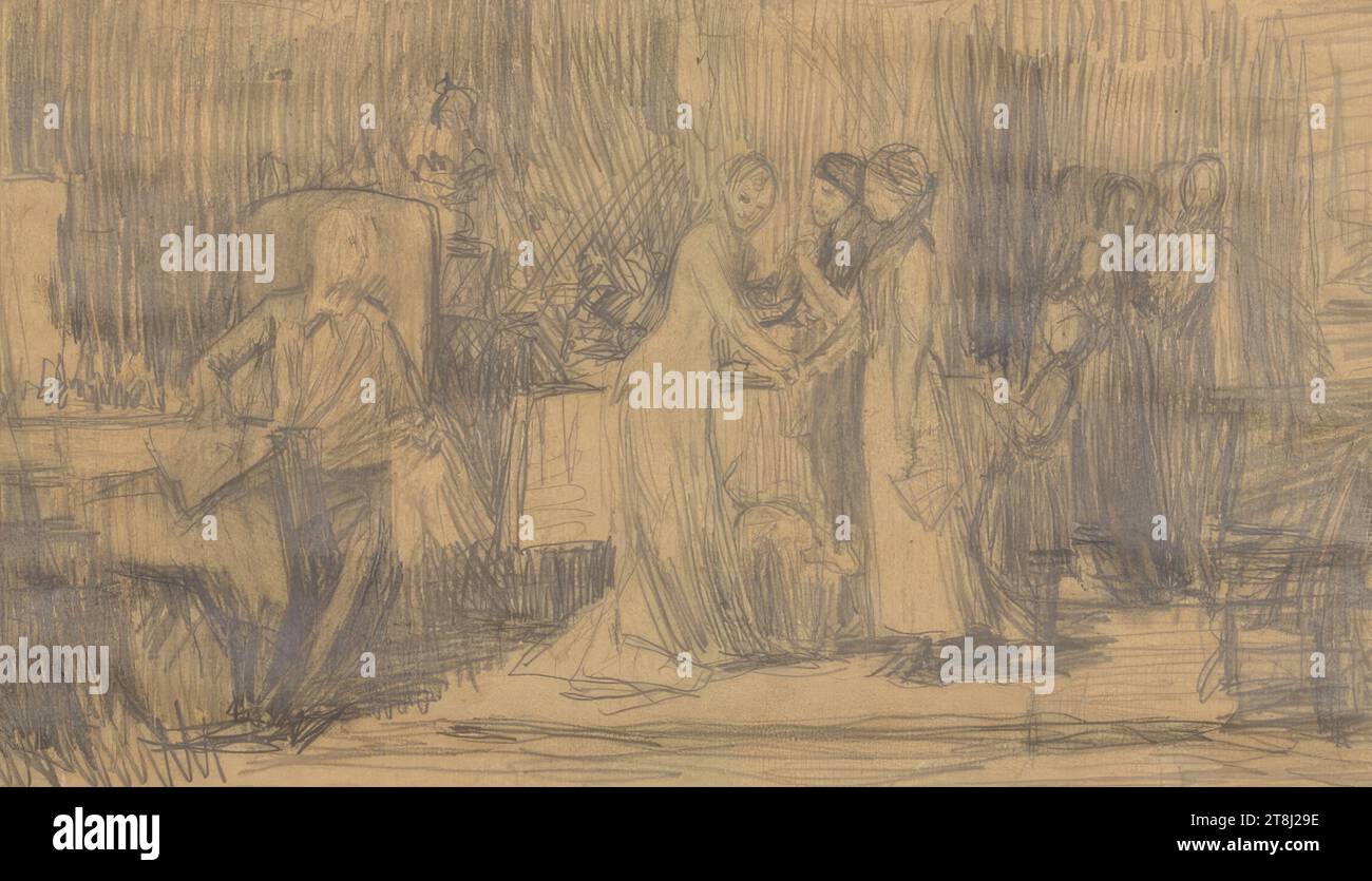 Design for the condolence visit, Franz Rumpler, Tachau 1848 - 1922 ...