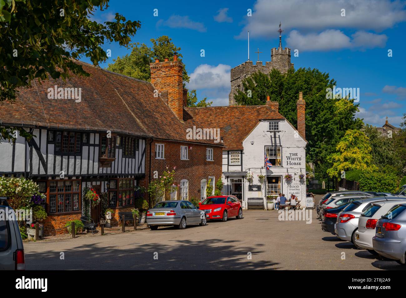 The Square in Chilham Kent Stock Photo - Alamy