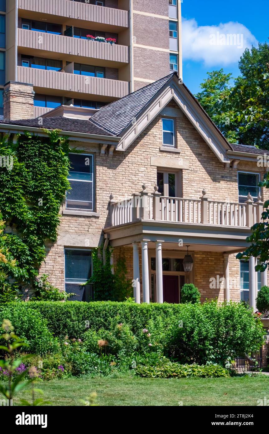 The Paul Kane house and park. The old building is part of the city ...