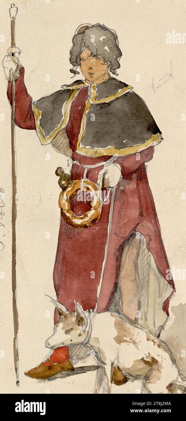 Figure of St. Roch, 7-part series: figure studies, Alois Schönn, Vienna ...