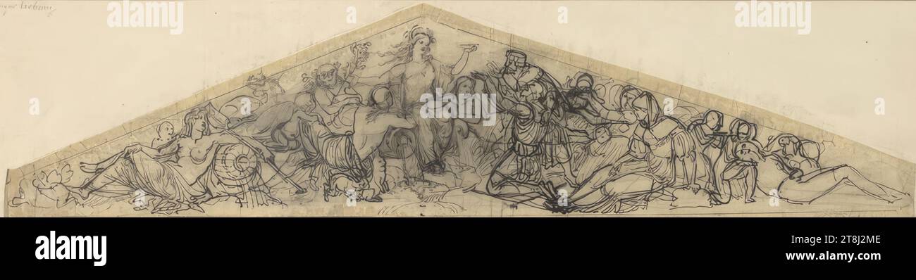 Gable, Augsburg curtain?, August Eisenmenger, Vienna 1830 - 1907 Vienna ...