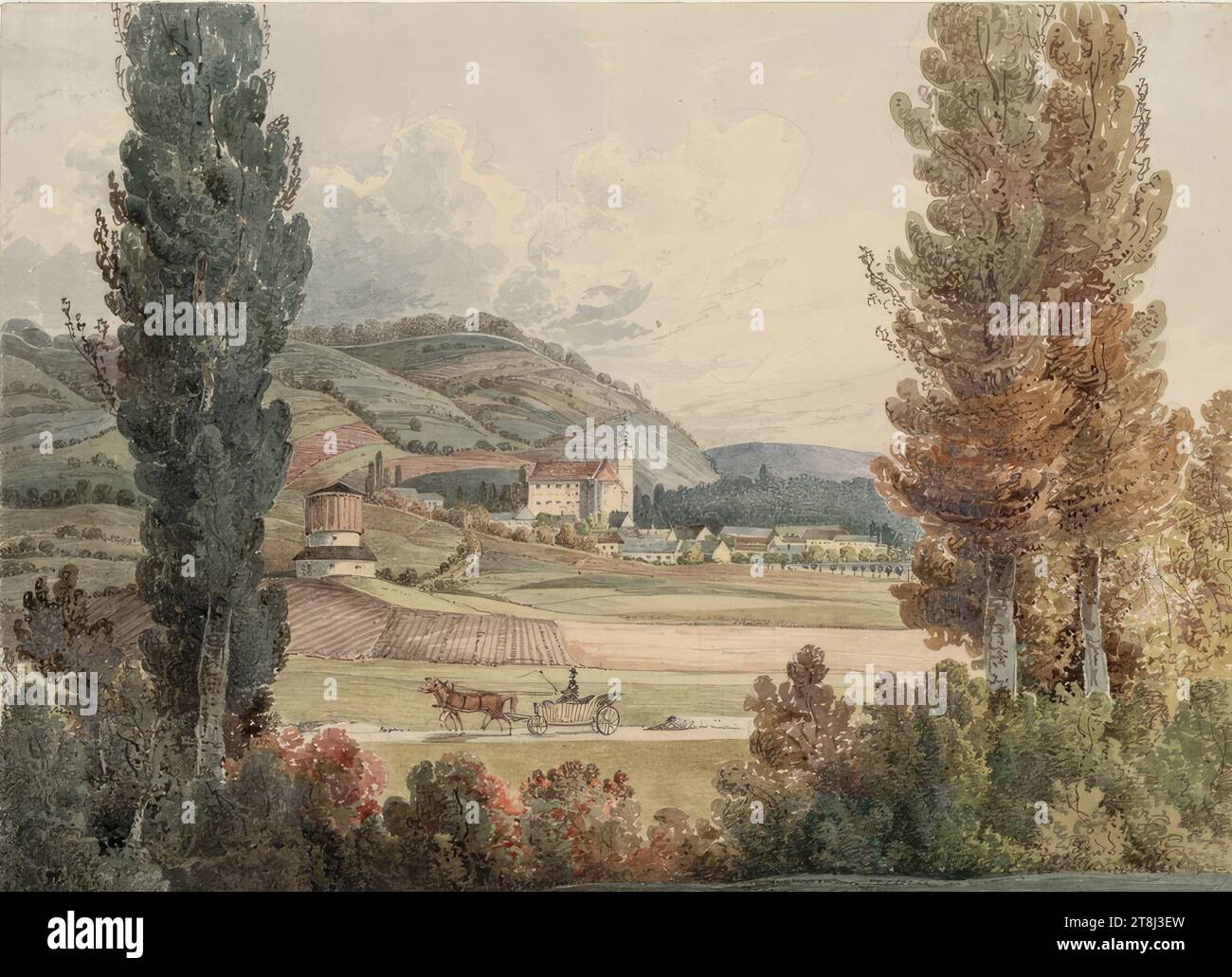 St. Veit near Vienna, Moritz Leybold, Vienna 1806 - 1857 Vienna ...