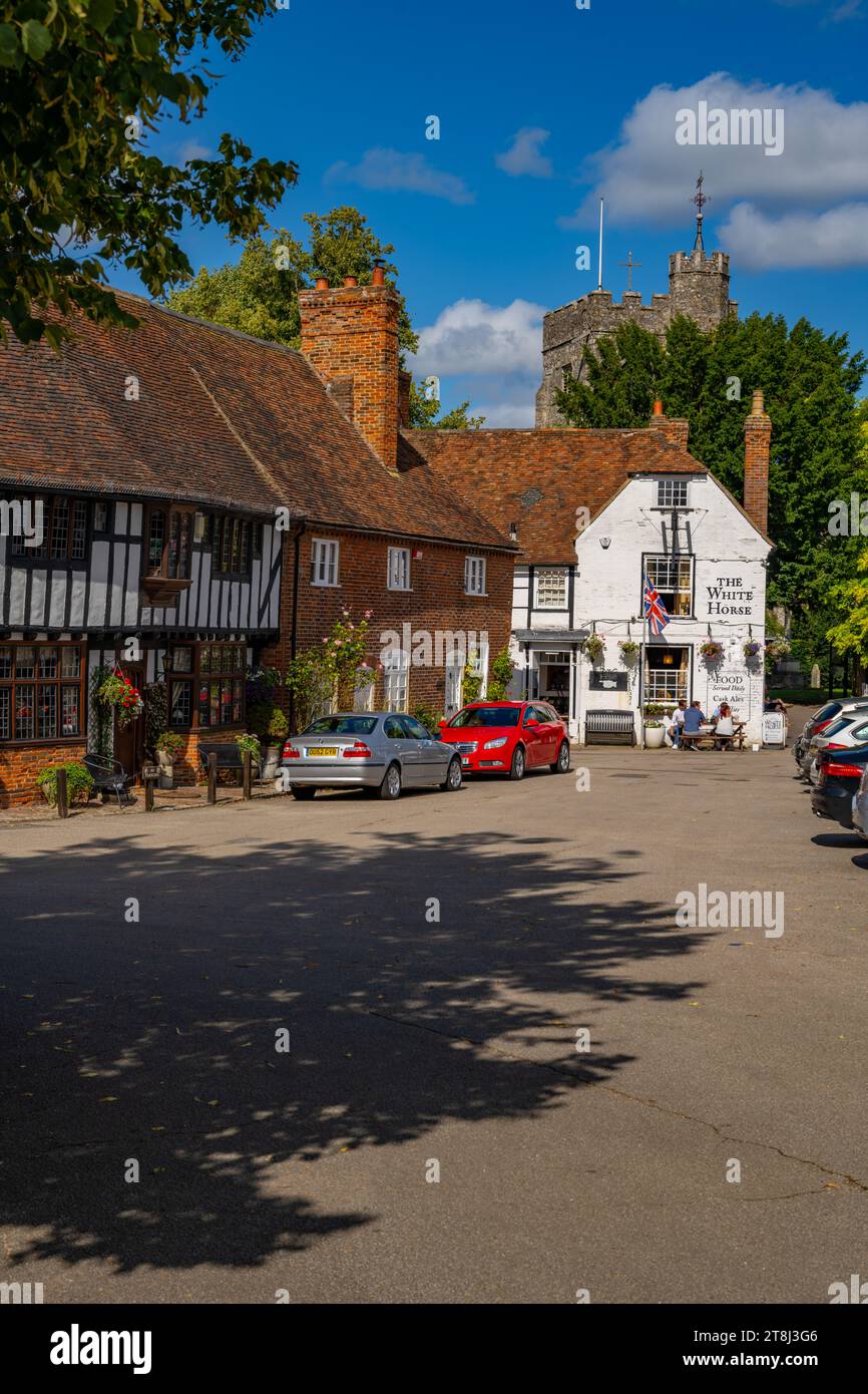 The Square in Chilham Kent Stock Photo - Alamy