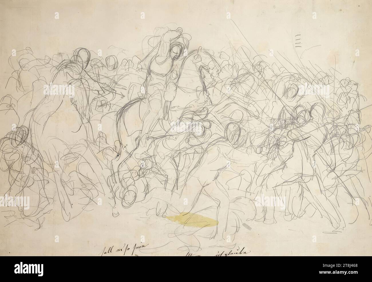 Battle scene, series: On the history of Hungary and Transylvania ...