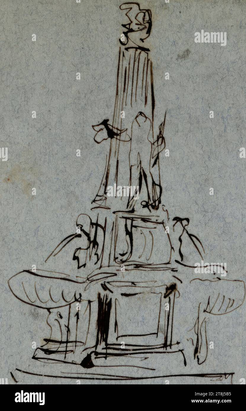 Architectural study, Rudolf Weyr, Vienna 1847 - 1914 Vienna, drawing ...