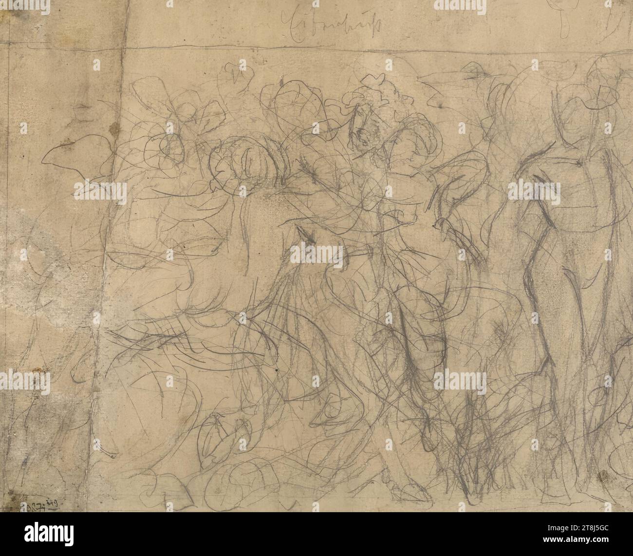 Sketch sheet, Rudolf Weyr, Vienna 1847 - 1914 Vienna, drawing, pencil ...