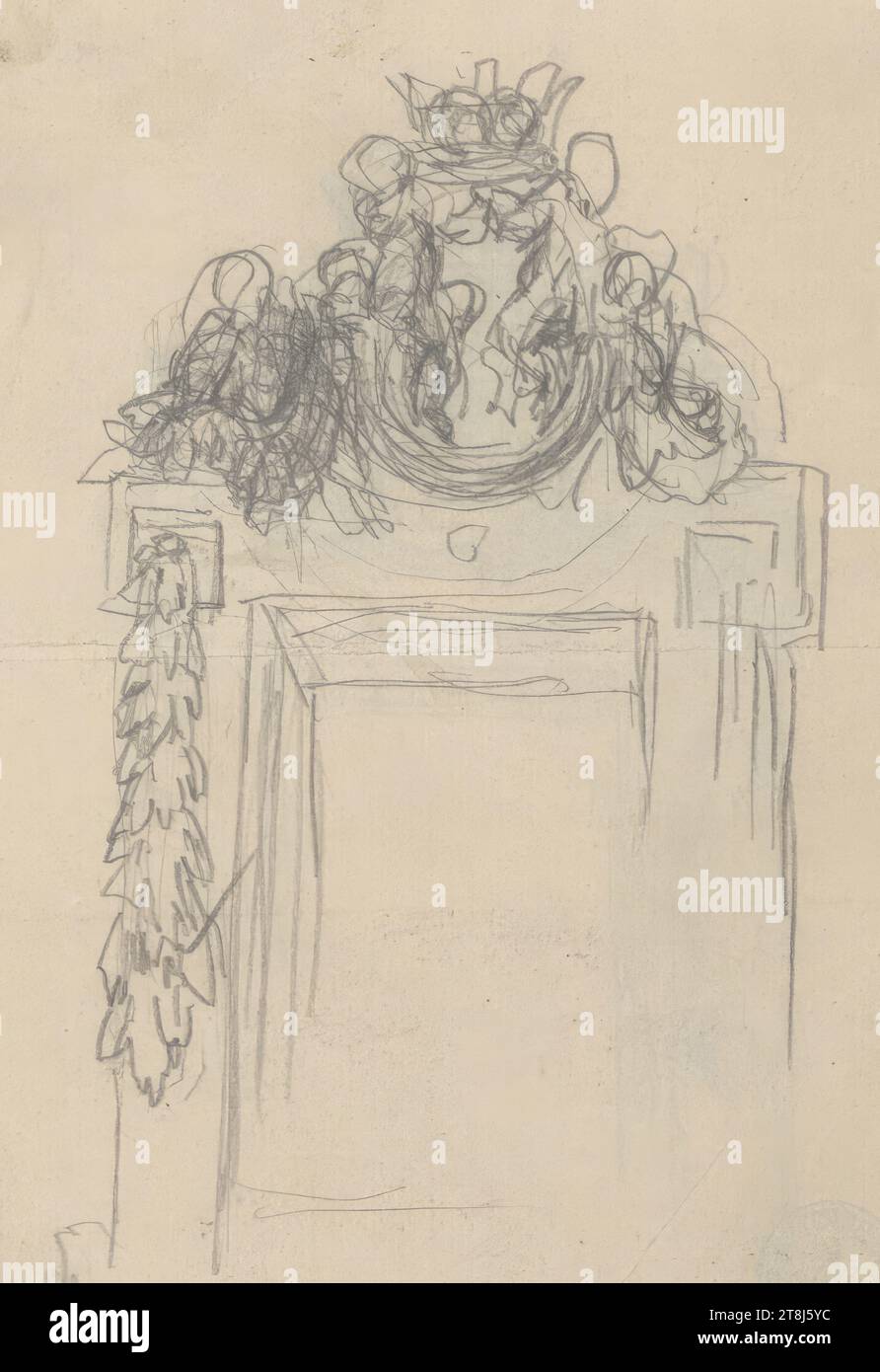 Architectural drawing, Rudolf Weyr, Vienna 1847 - 1914 Vienna, drawing ...